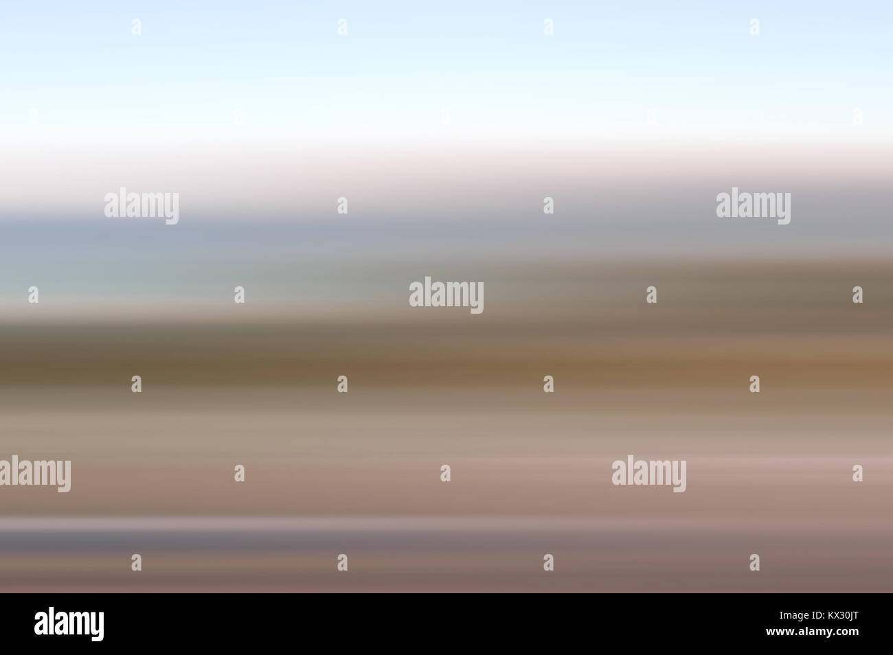 Sideways panned abstract beach scene Stock Photo - Alamy