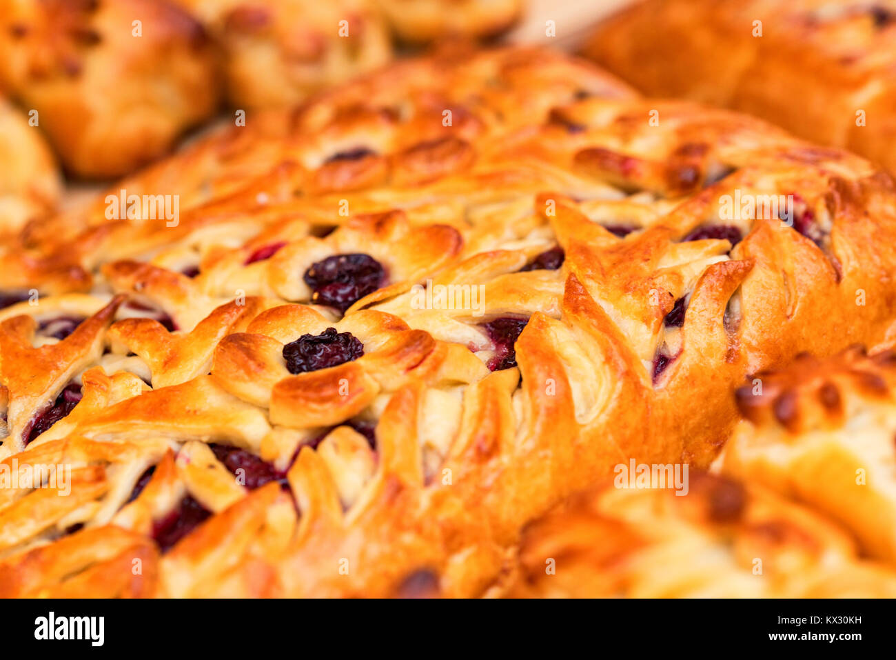 Coulibiac is traditional Russian pie Stock Photo - Alamy