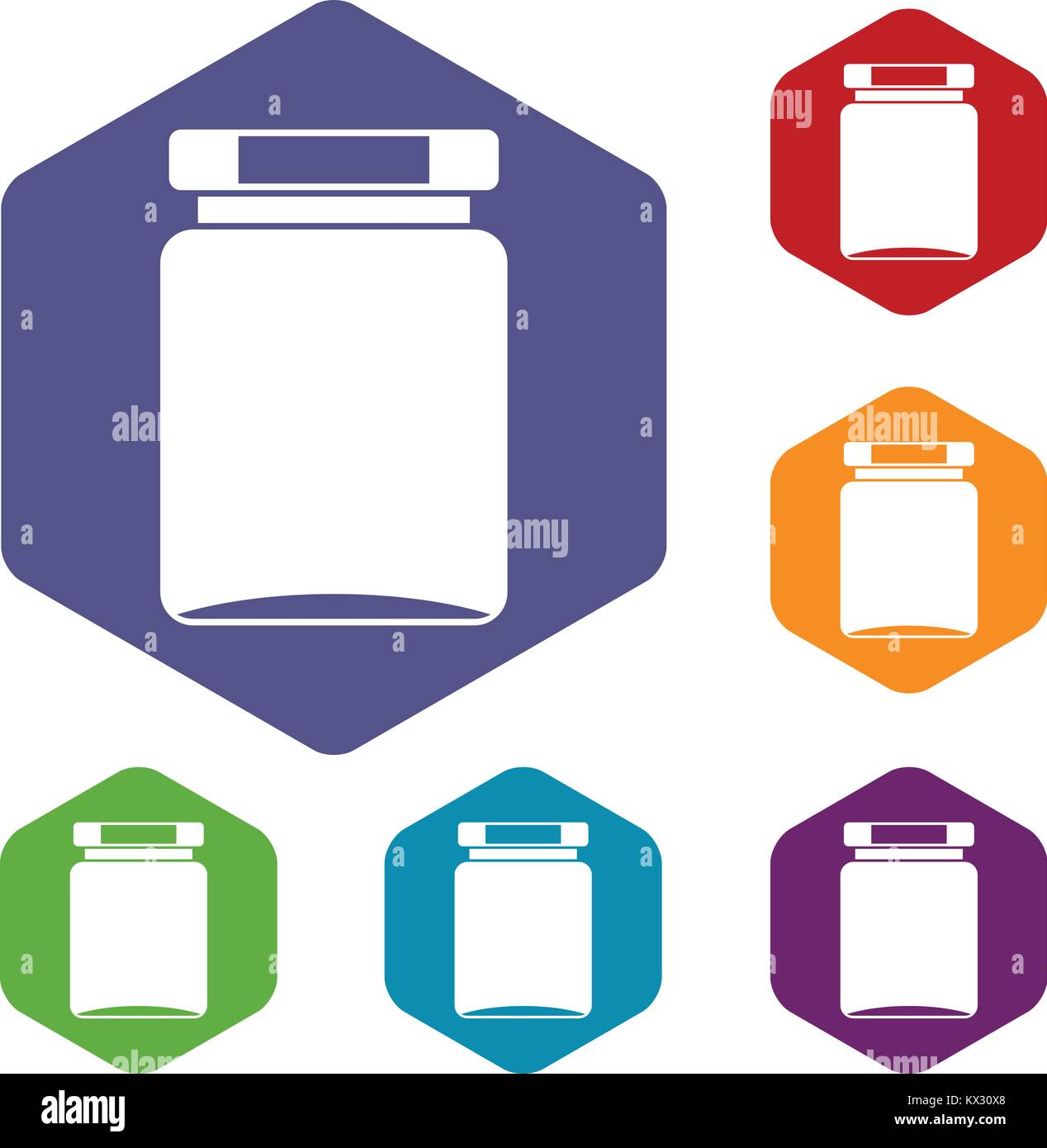 Jar icons set Stock Vector Image & Art - Alamy