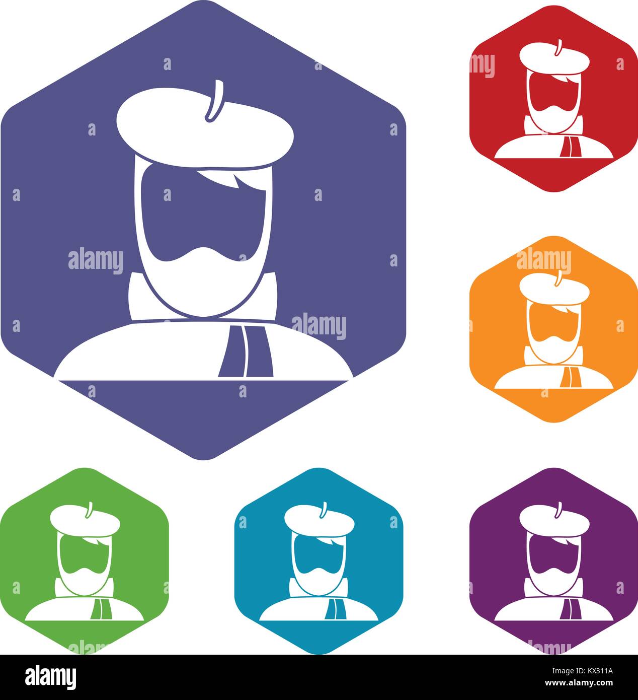 Artist icons set Stock Vector Image & Art - Alamy