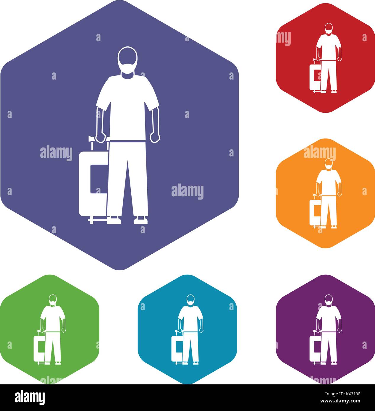 Arabic man icons set Stock Vector Image & Art - Alamy