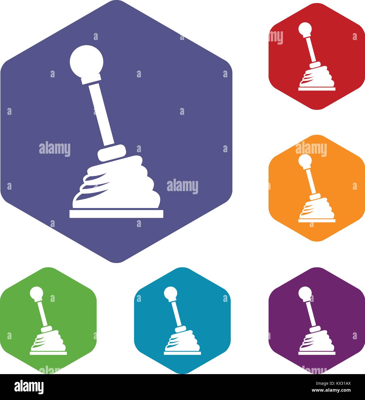 Gear stick icons set Stock Vector Image & Art - Alamy
