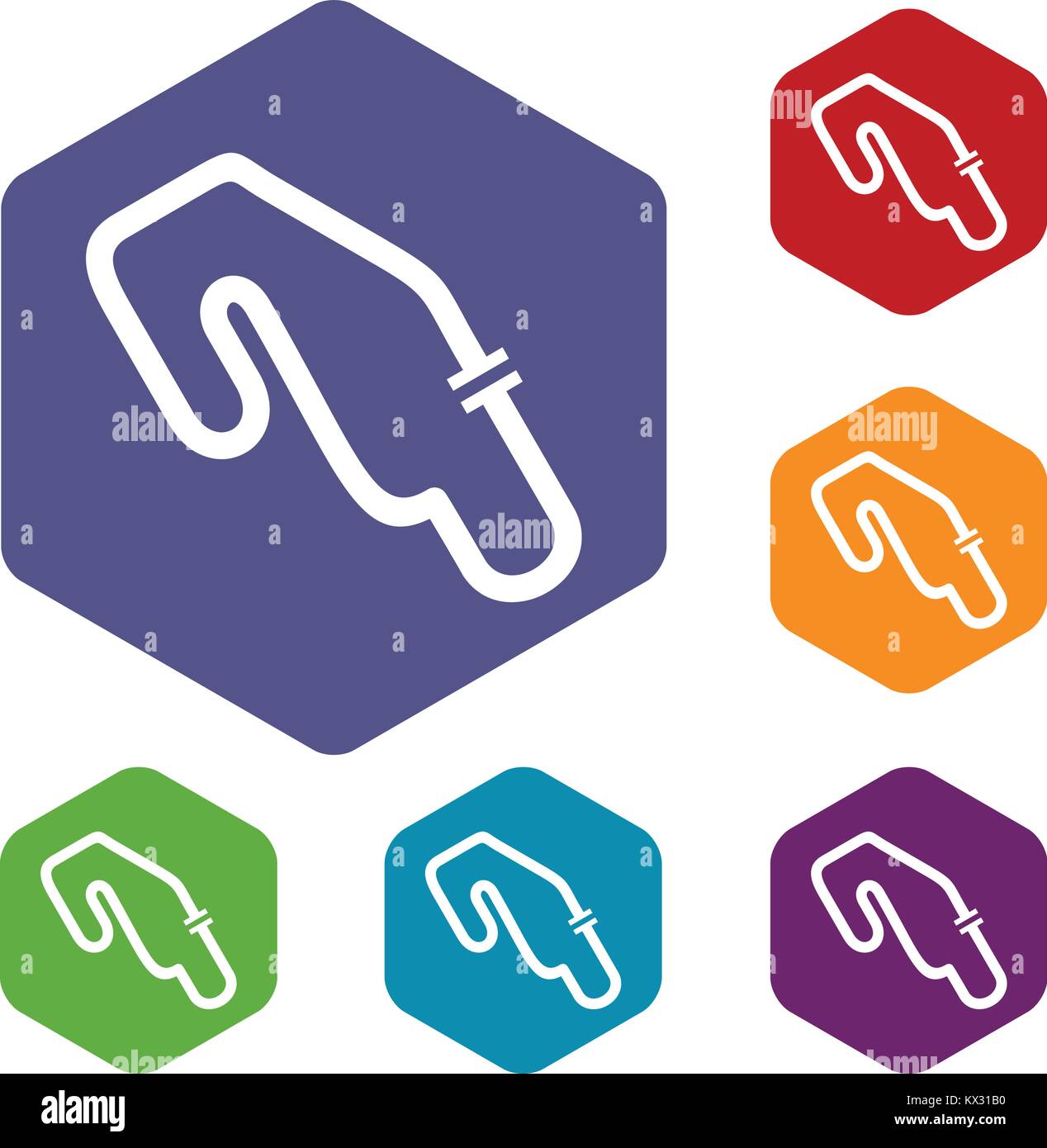 Race circuit icons set Stock Vector Image & Art - Alamy