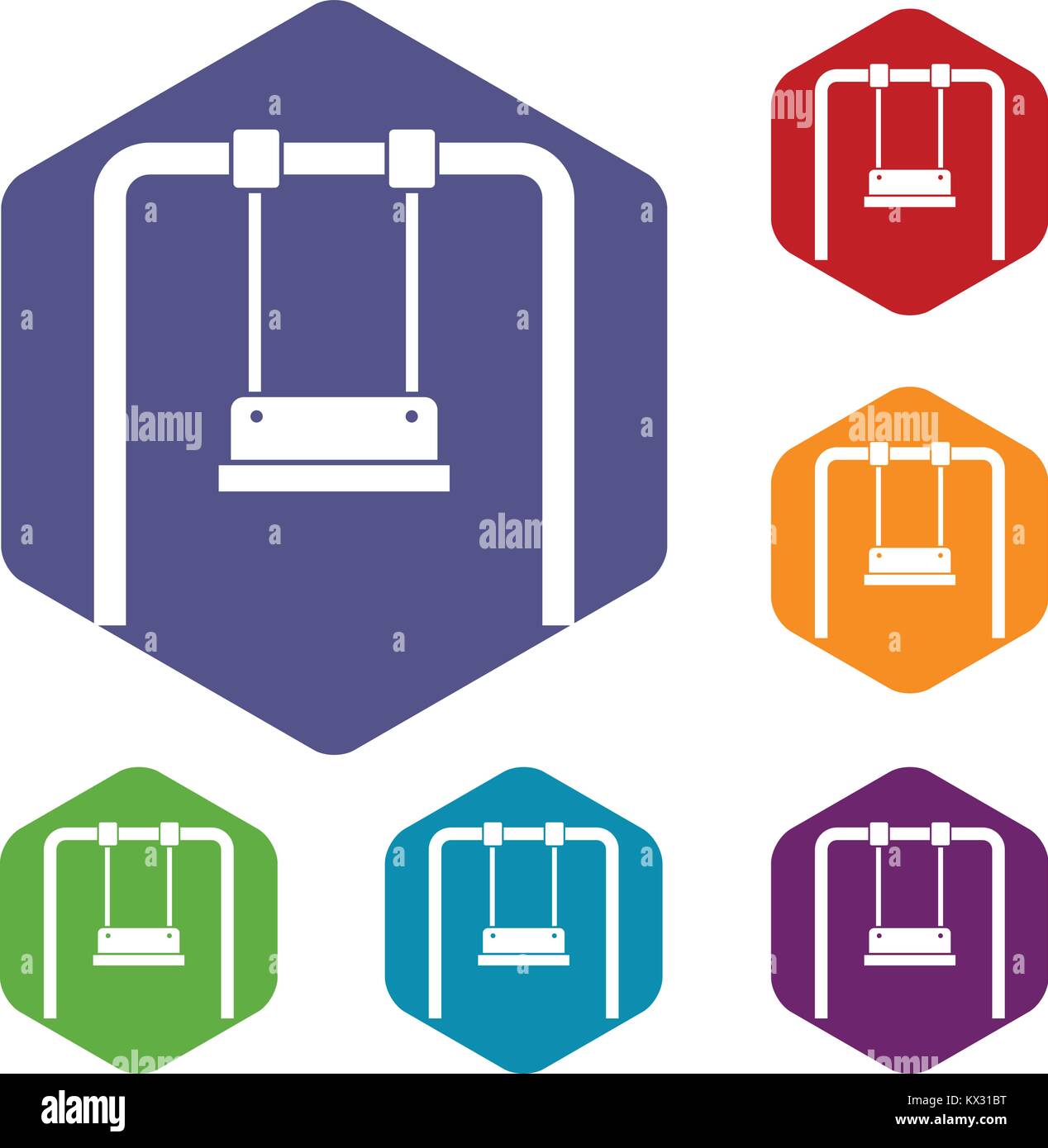 Empty swing swinging Stock Vector Images - Alamy