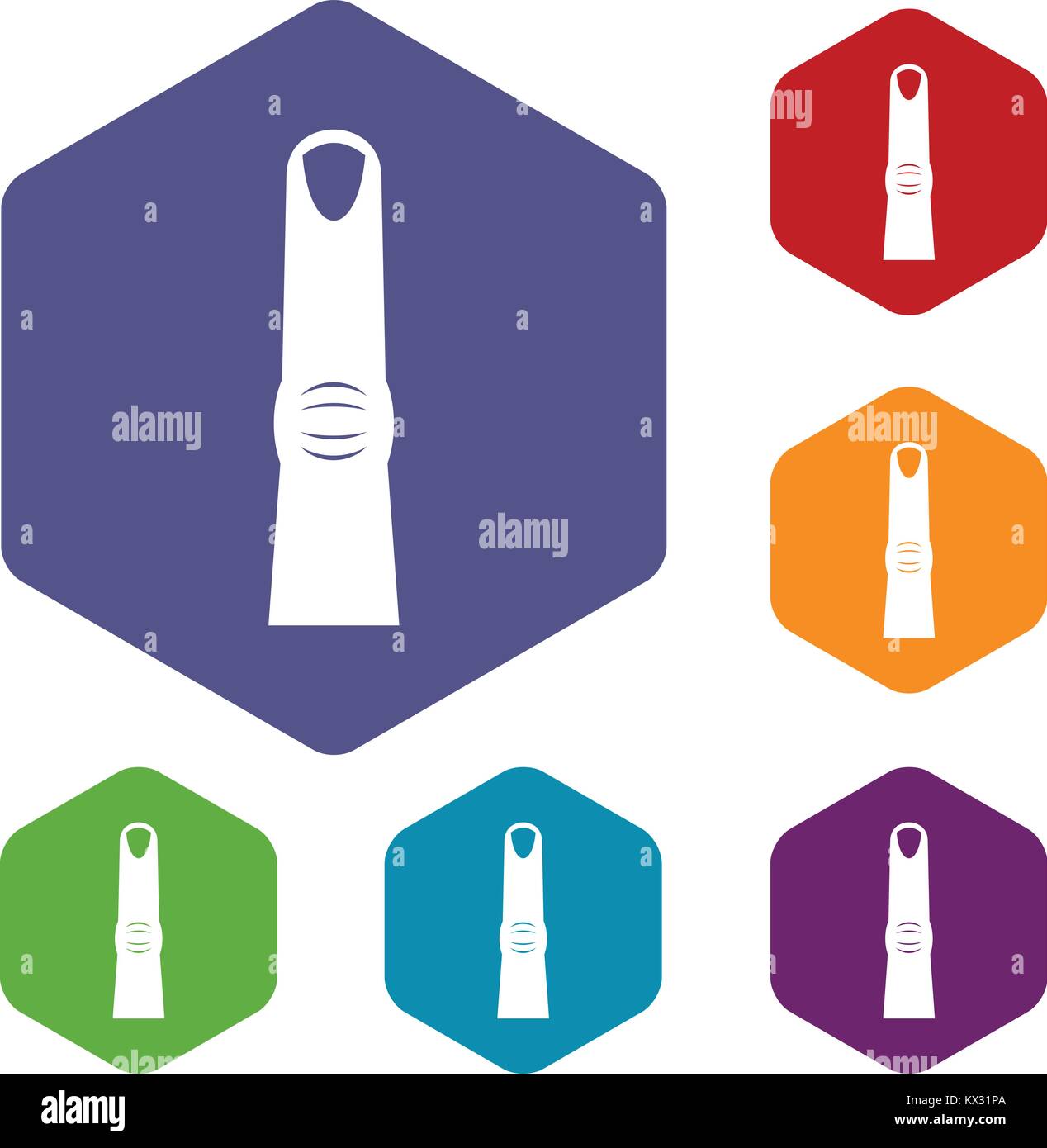 Finger icons set Stock Vector Image & Art - Alamy