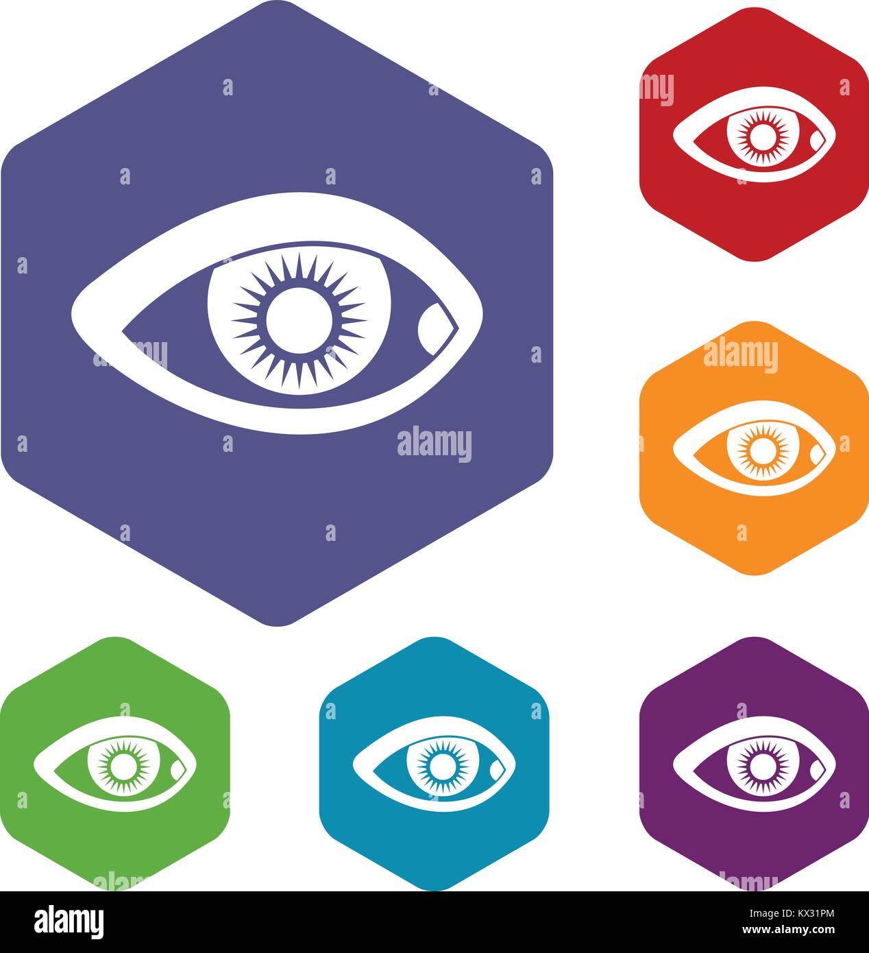 Eye icons set Stock Vector Image & Art - Alamy