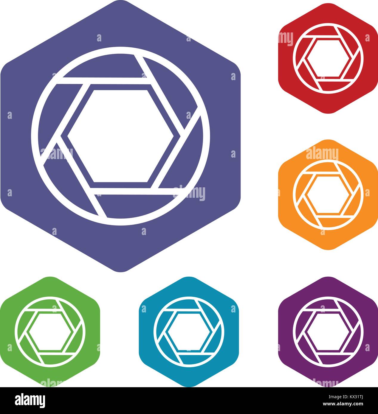 Close objective icons set Stock Vector Image & Art - Alamy