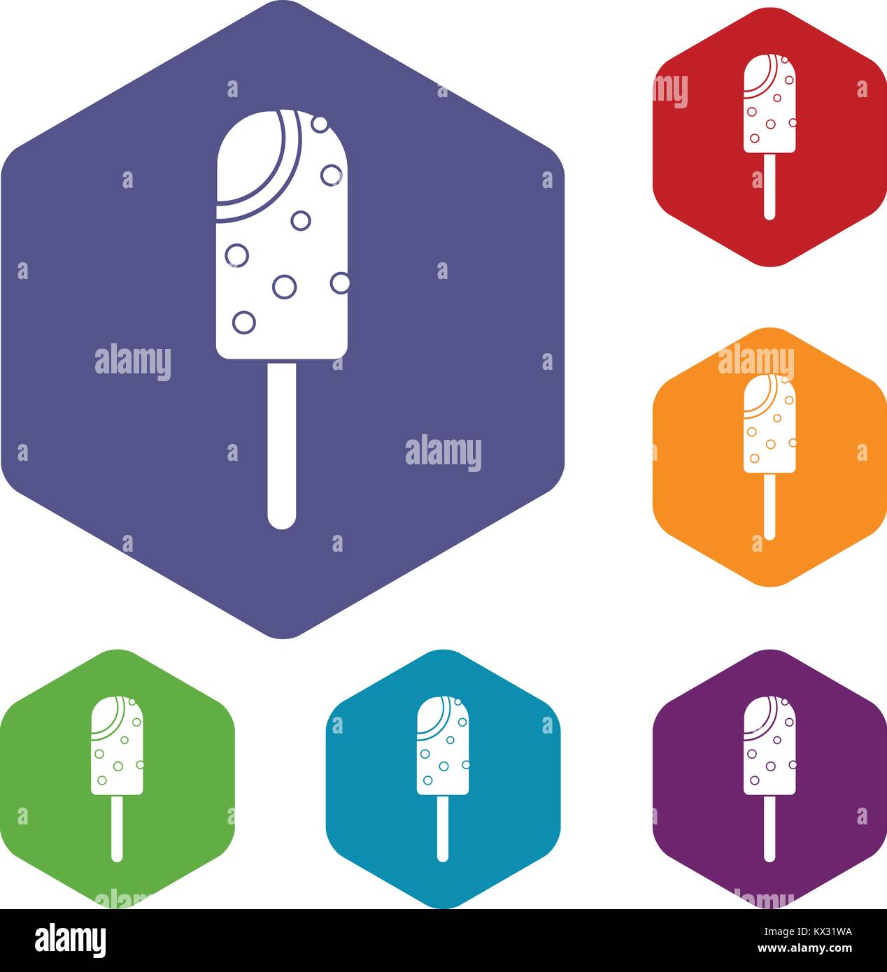Ice cream icons set Stock Vector Image & Art - Alamy