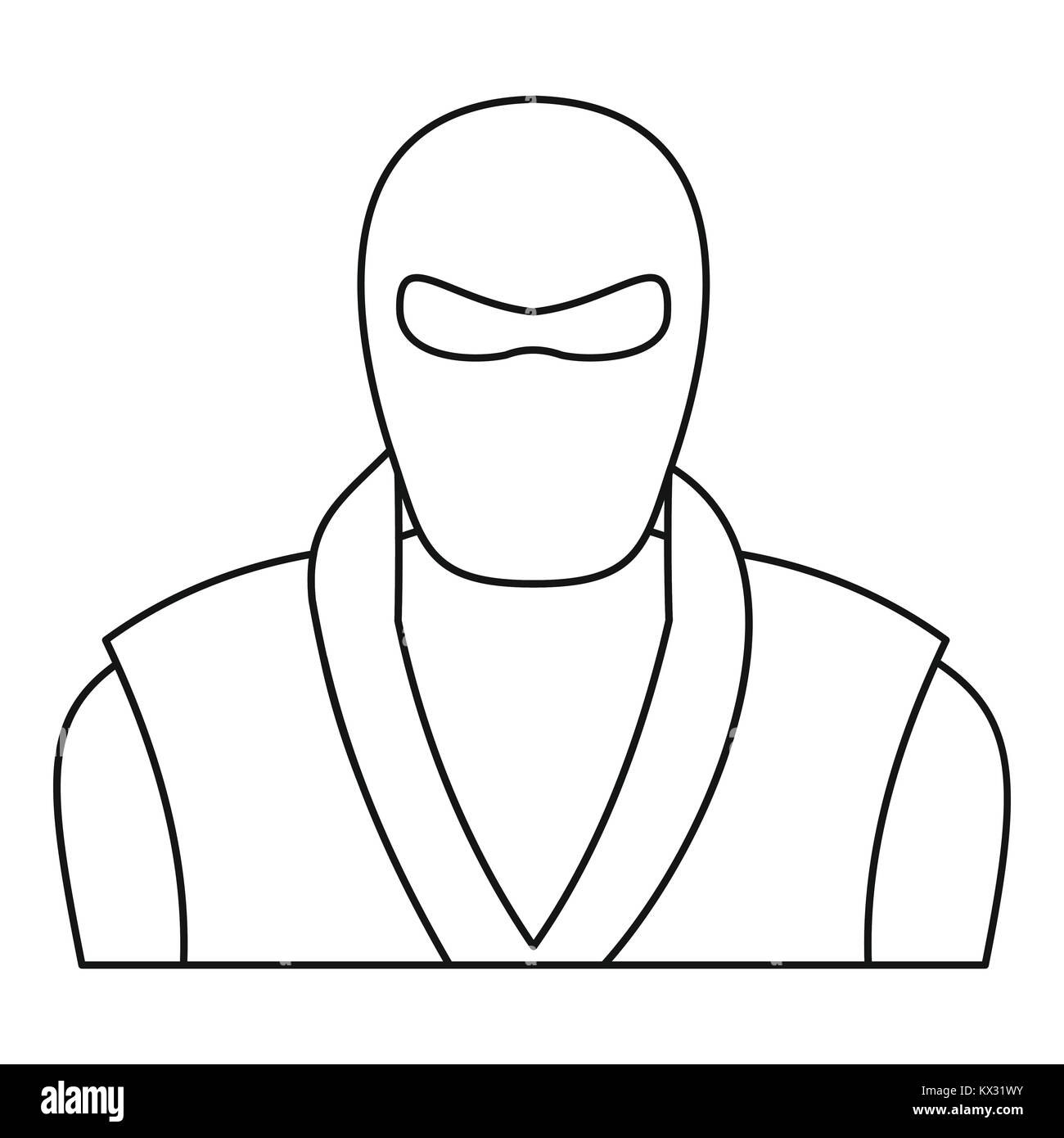 Ninja Face Drawing
