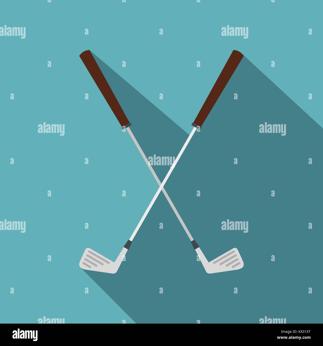 Tranquil golf course Stock Vector Images - Alamy