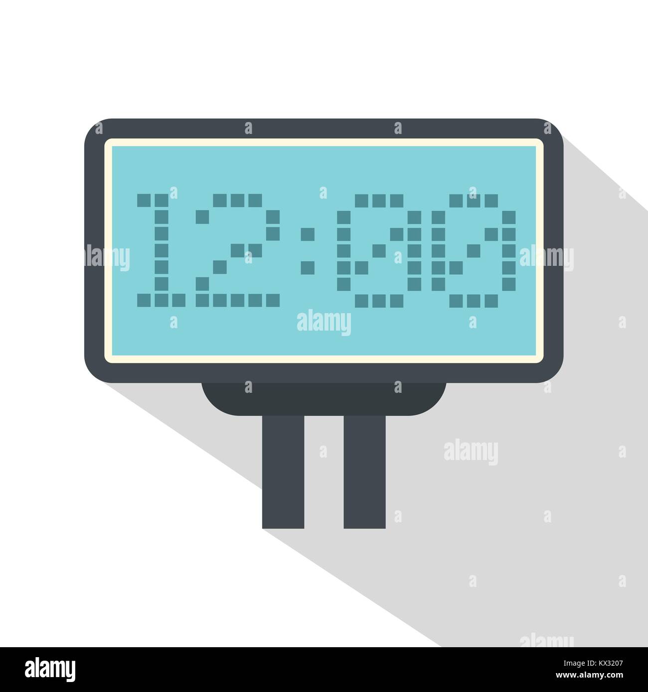 Scoreboard with result display icon, flat style Stock Vector Image ...