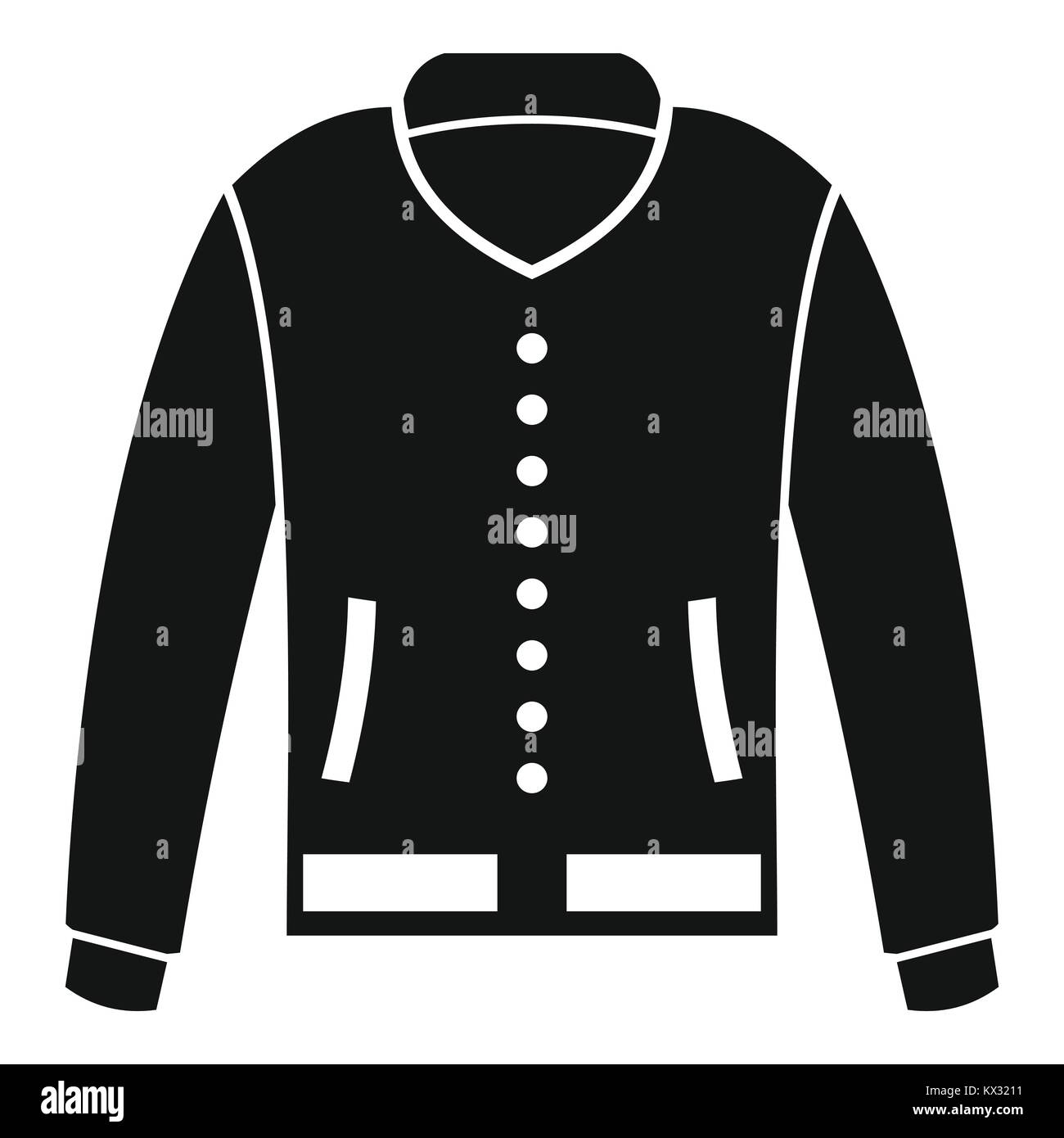 Jacket icon, simple style Stock Vector Image & Art - Alamy