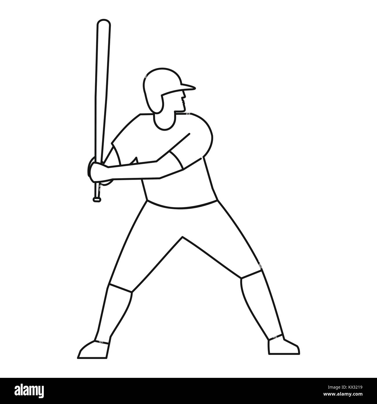 Baseball Batter Outline