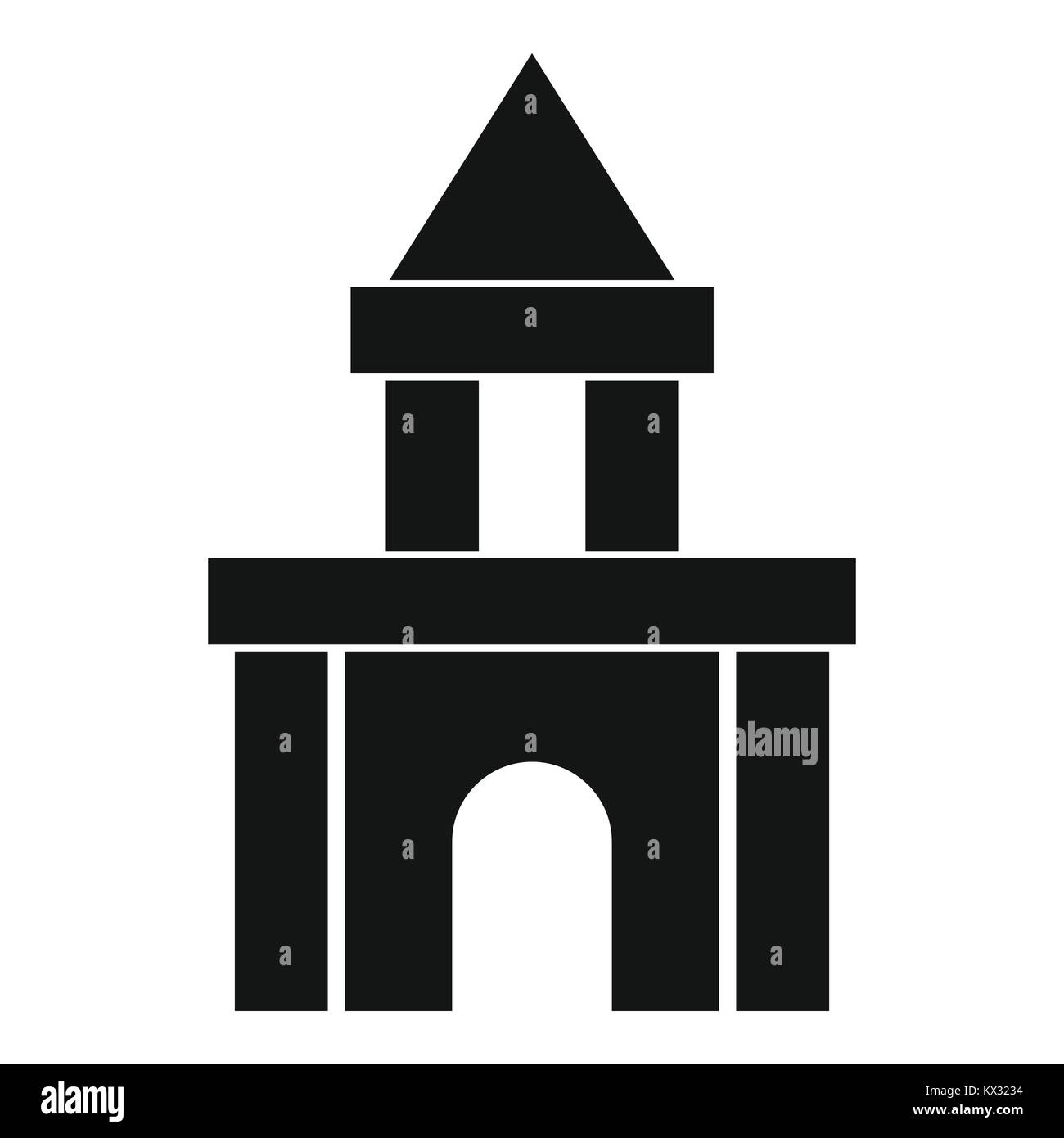 Blocks toy icon, simple style Stock Vector Image & Art - Alamy