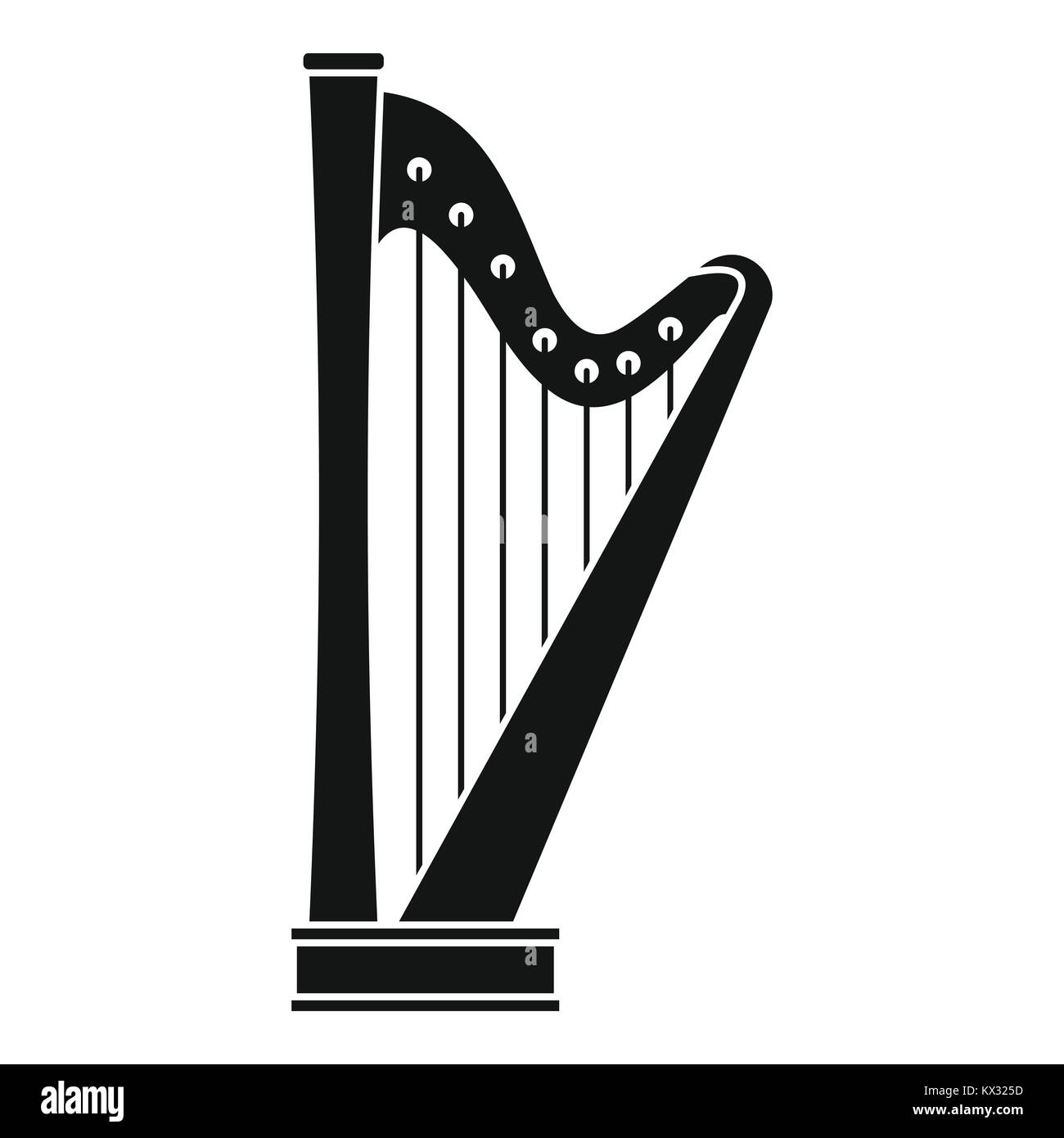 Harp icon, simple style Stock Vector Image & Art - Alamy