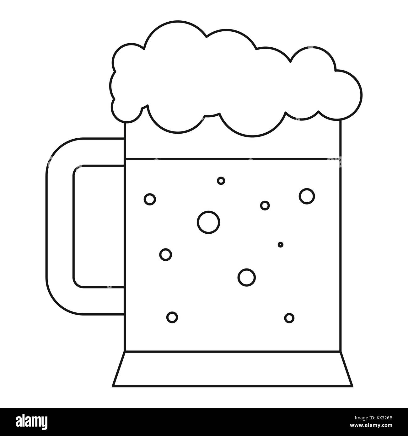 Beer icon , outline style Stock Vector Image & Art - Alamy