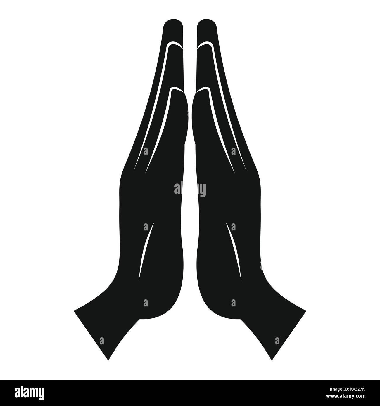 Prayer icon , simple style Stock Vector Image & Art - Alamy