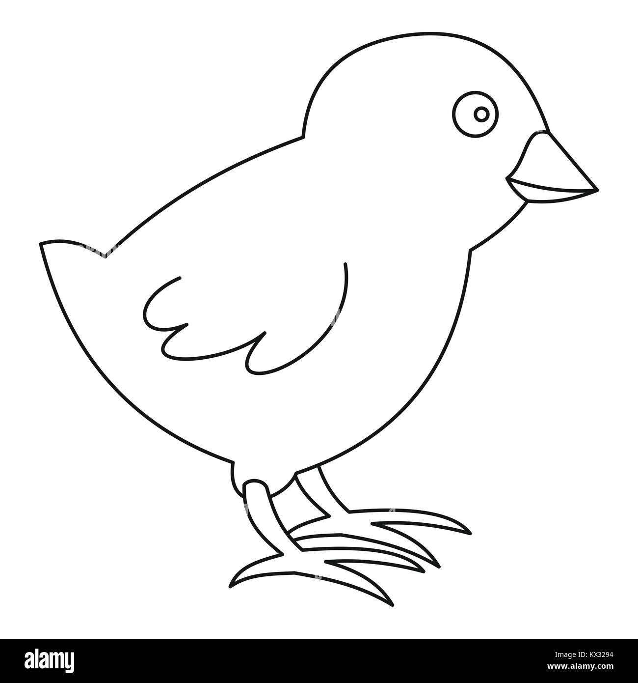 Chick icon , outline style Stock Vector Image & Art - Alamy