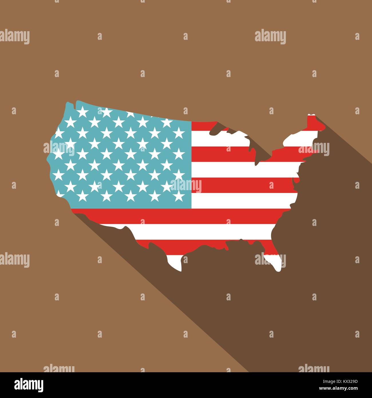 Florida map usa red icon hi-res stock photography and images - Alamy