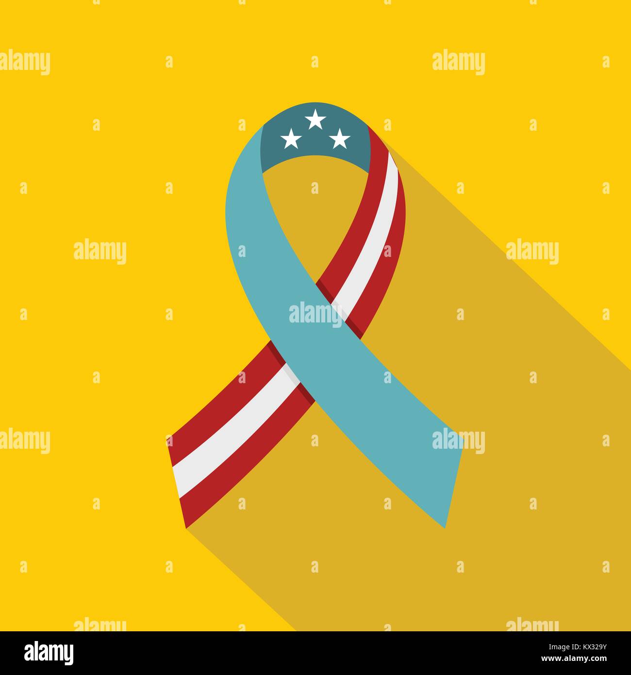 American ribbon icon , flat style Stock Vector Image & Art - Alamy