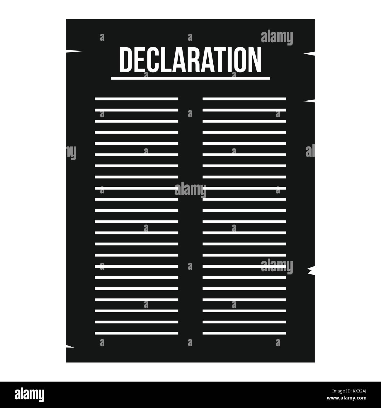 Declaration of independence icon, simple style Stock Vector Image & Art ...