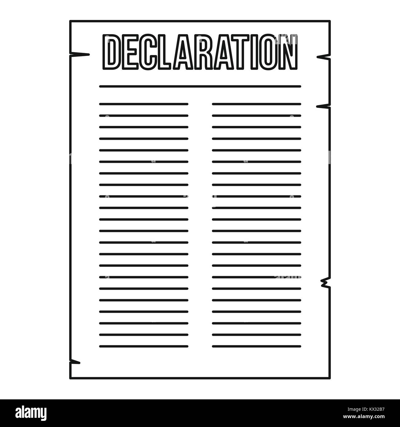 United states declaration sign Stock Vector Images - Alamy
