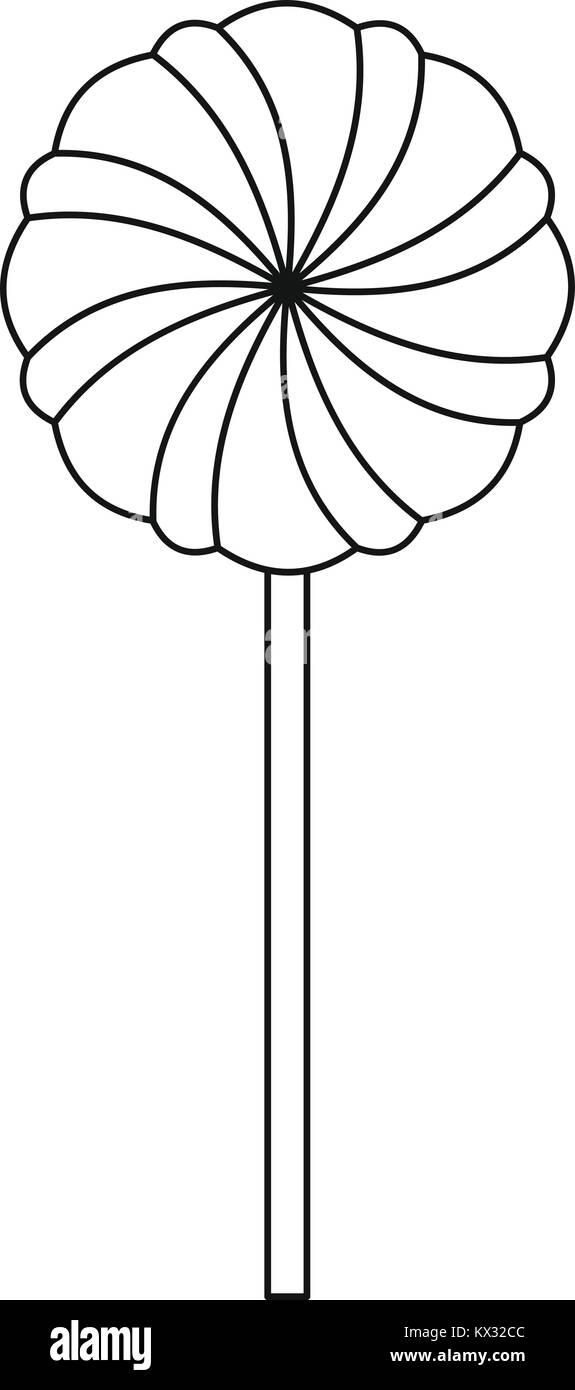 Round candy icon, outline style Stock Vector Image & Art - Alamy