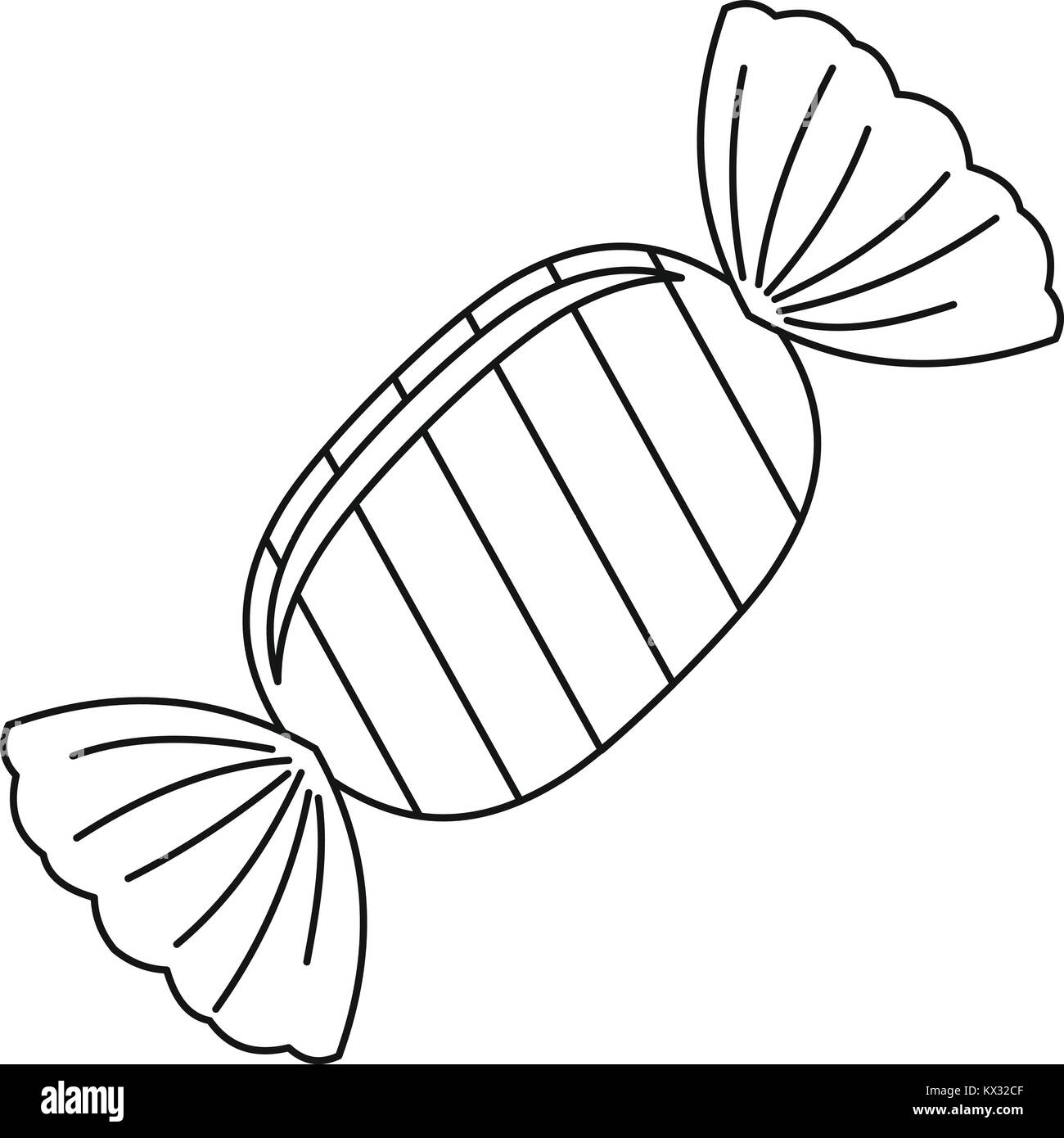 Outline Candy Cane Black and White Stock Photos & Images - Alamy