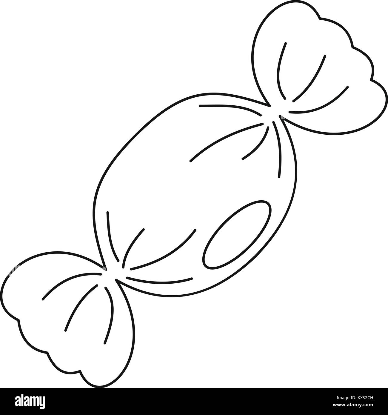 Small candy icon, outline style Stock Vector Image & Art - Alamy