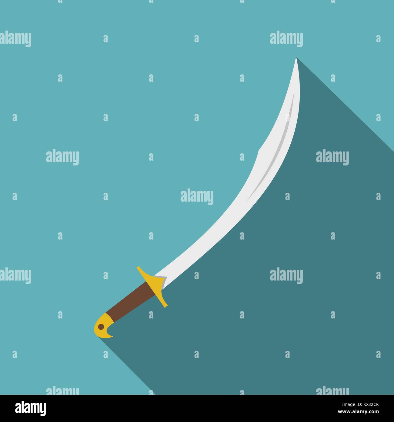 Cutlass icon, flat style Stock Vector Image & Art - Alamy