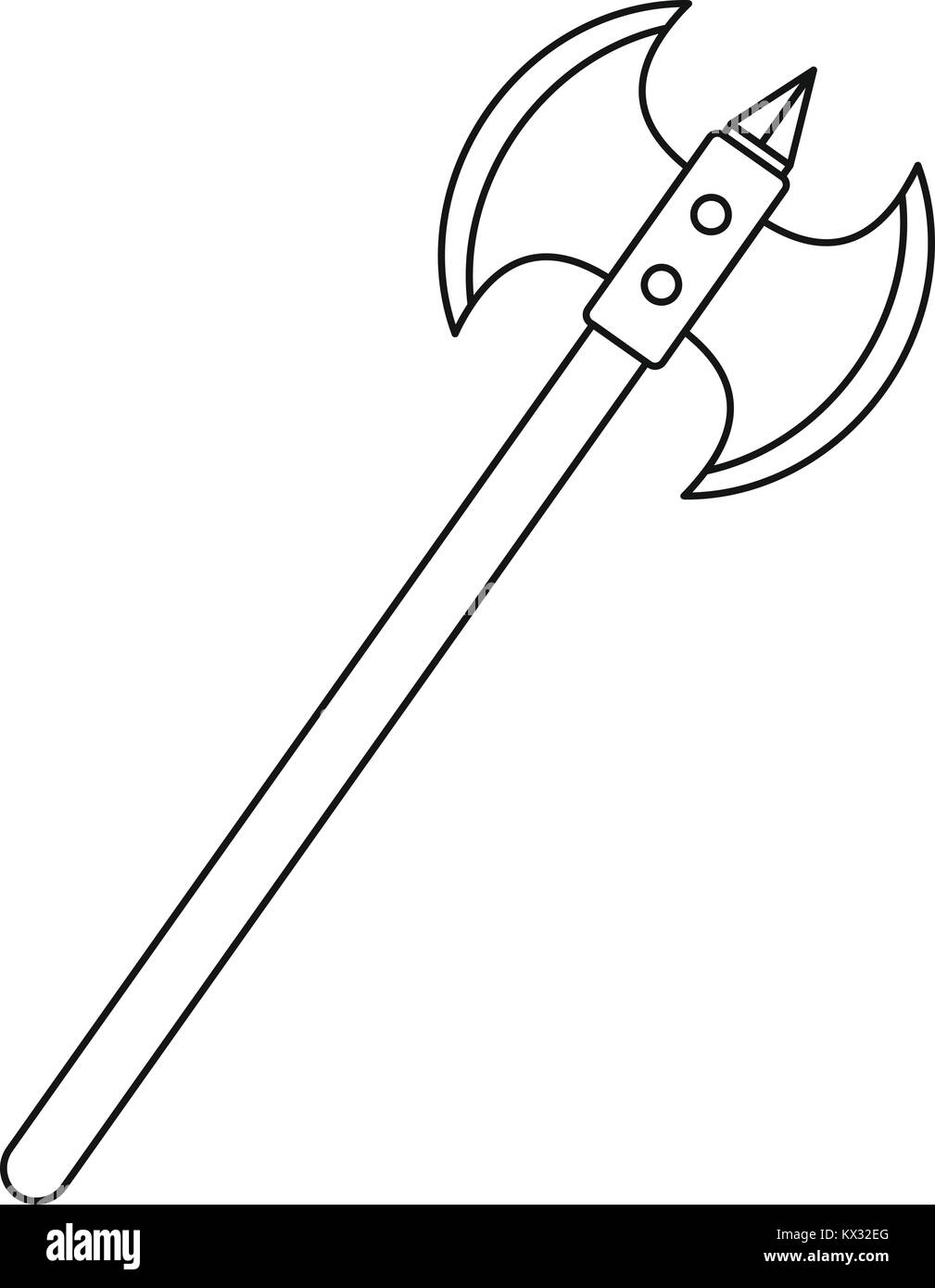 Poleaxe icon, outline style Stock Vector Image & Art - Alamy