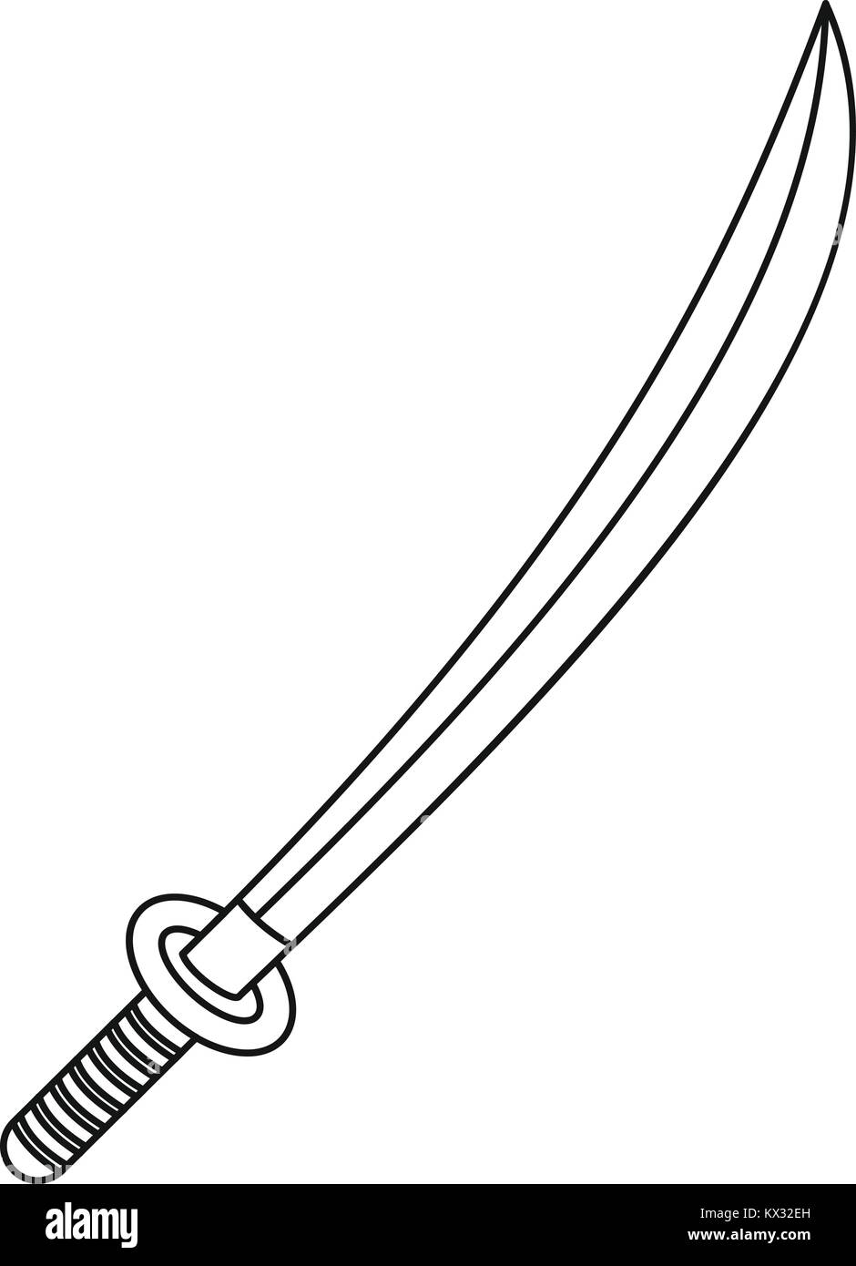 Metal katana Black and White Stock Photos & Images - Alamy