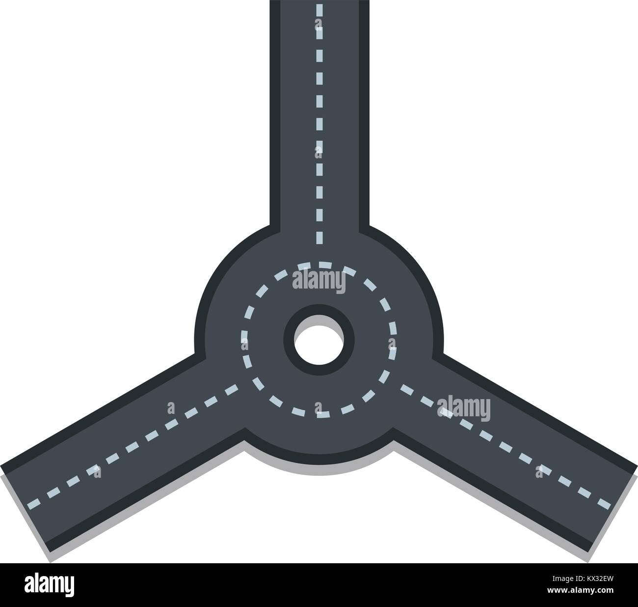 Roundabout icon, flat style Stock Vector Image & Art - Alamy
