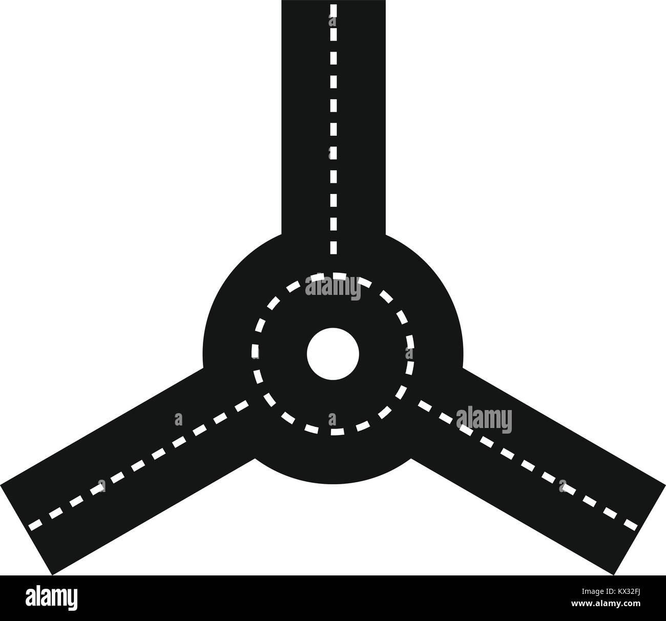 Road markings traffic roundabout Stock Vector Images - Alamy