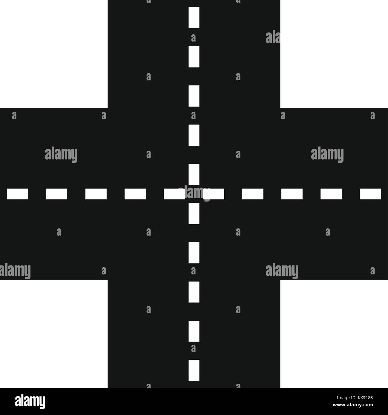 Crossroad icon, simple style Stock Vector Image & Art - Alamy