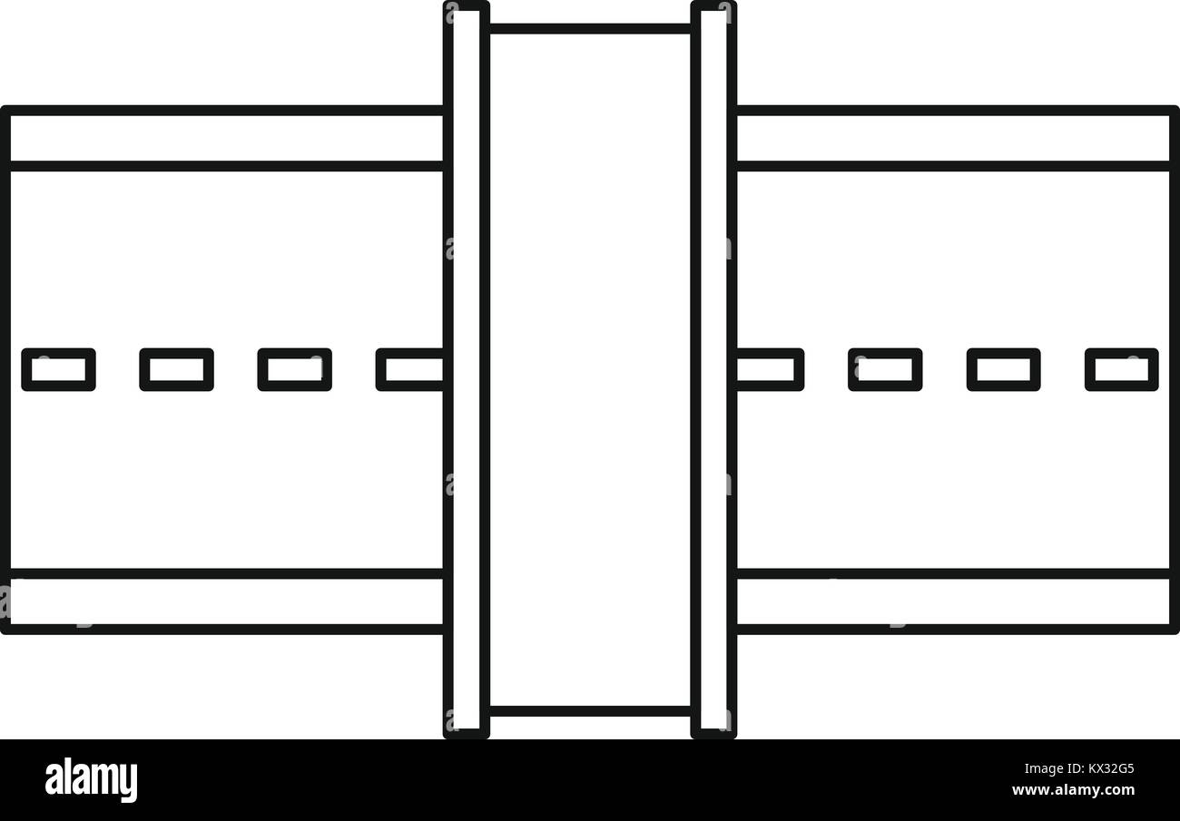 Road icon, outline style Stock Vector Image & Art - Alamy