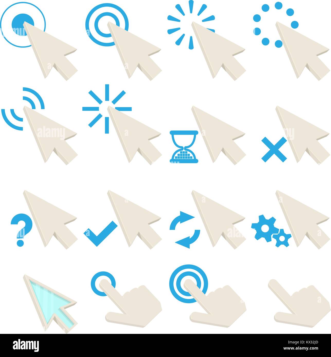 Clicking symbols hi-res stock photography and images - Alamy