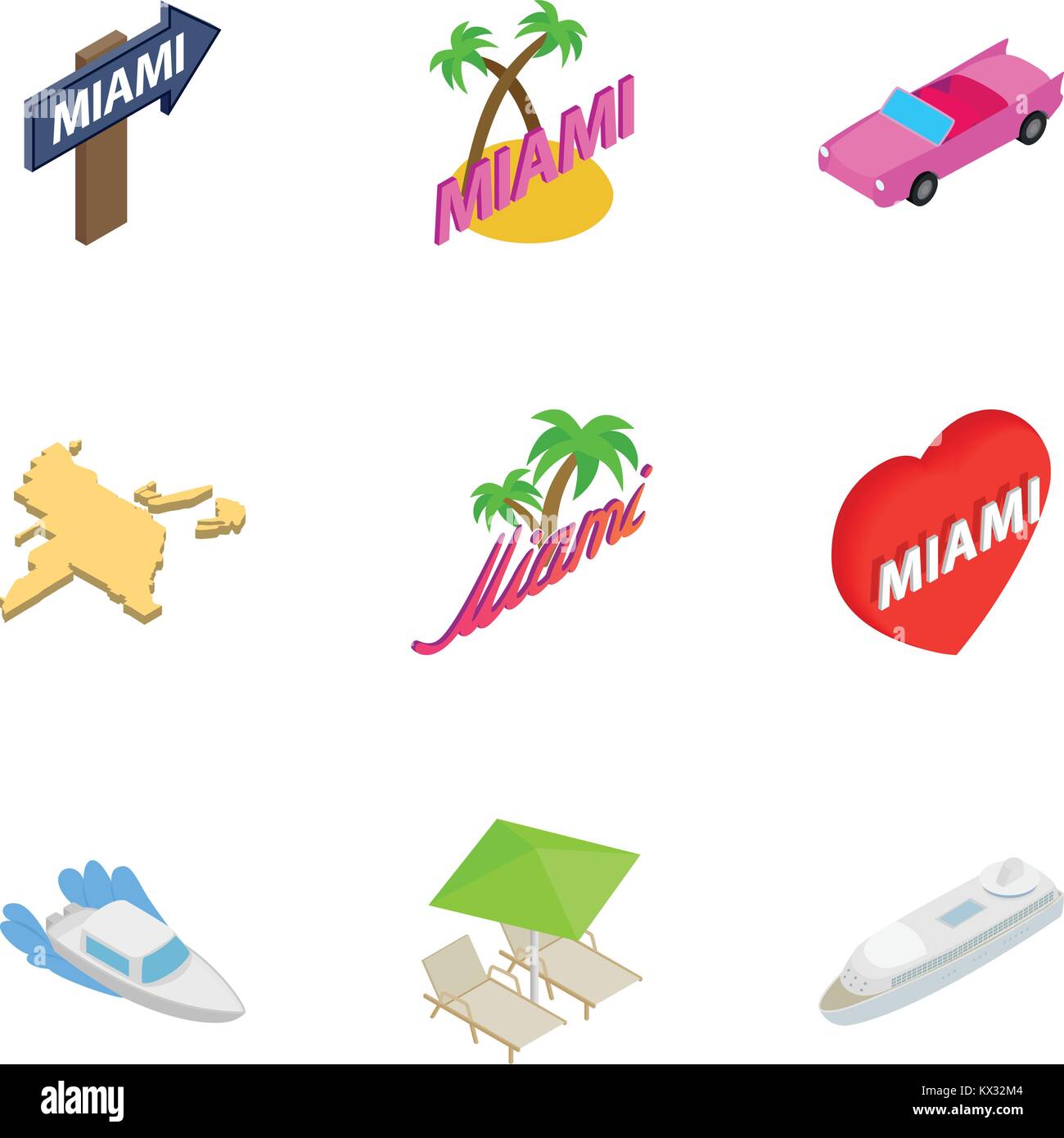 Florida beach miami hotel ocean Stock Vector Images - Alamy