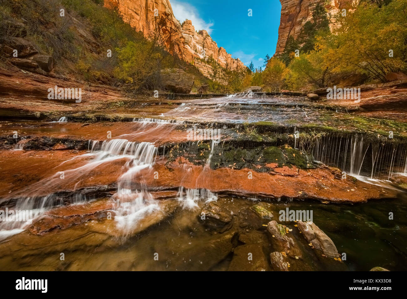 The beautiful hike to The Subway in Zion National Park in the Fall ...