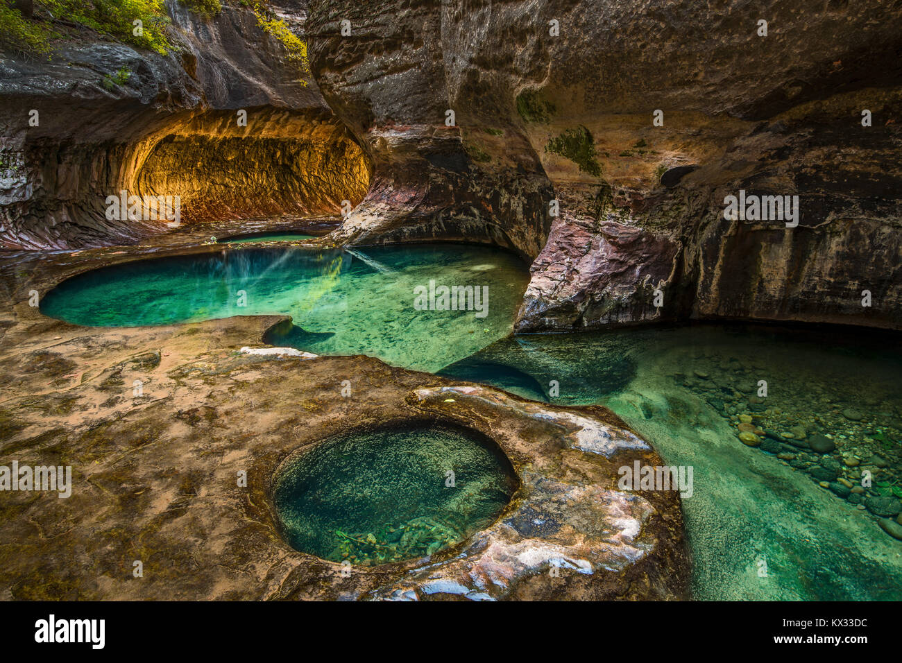 The beautiful hike to The Subway in Zion National Park in the Fall ...