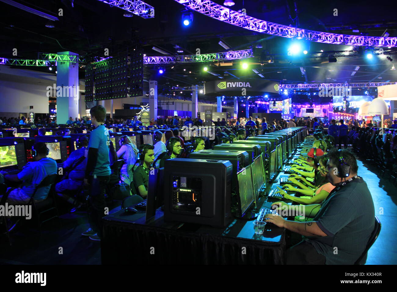 ANAHEIM, CA - November 7, 2015: Blizzard Game's gamer sporting event ...