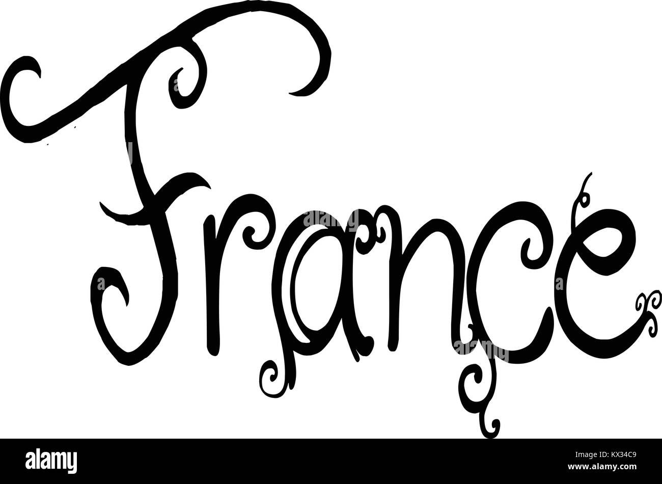 France text sign illustration on white Background Stock Vector Image ...