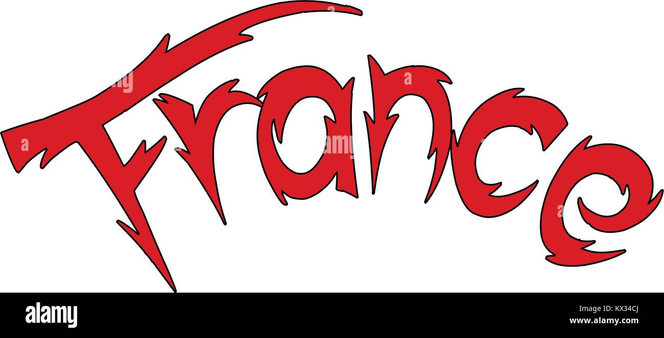 France text sign illustration on white Background Stock Vector Image ...