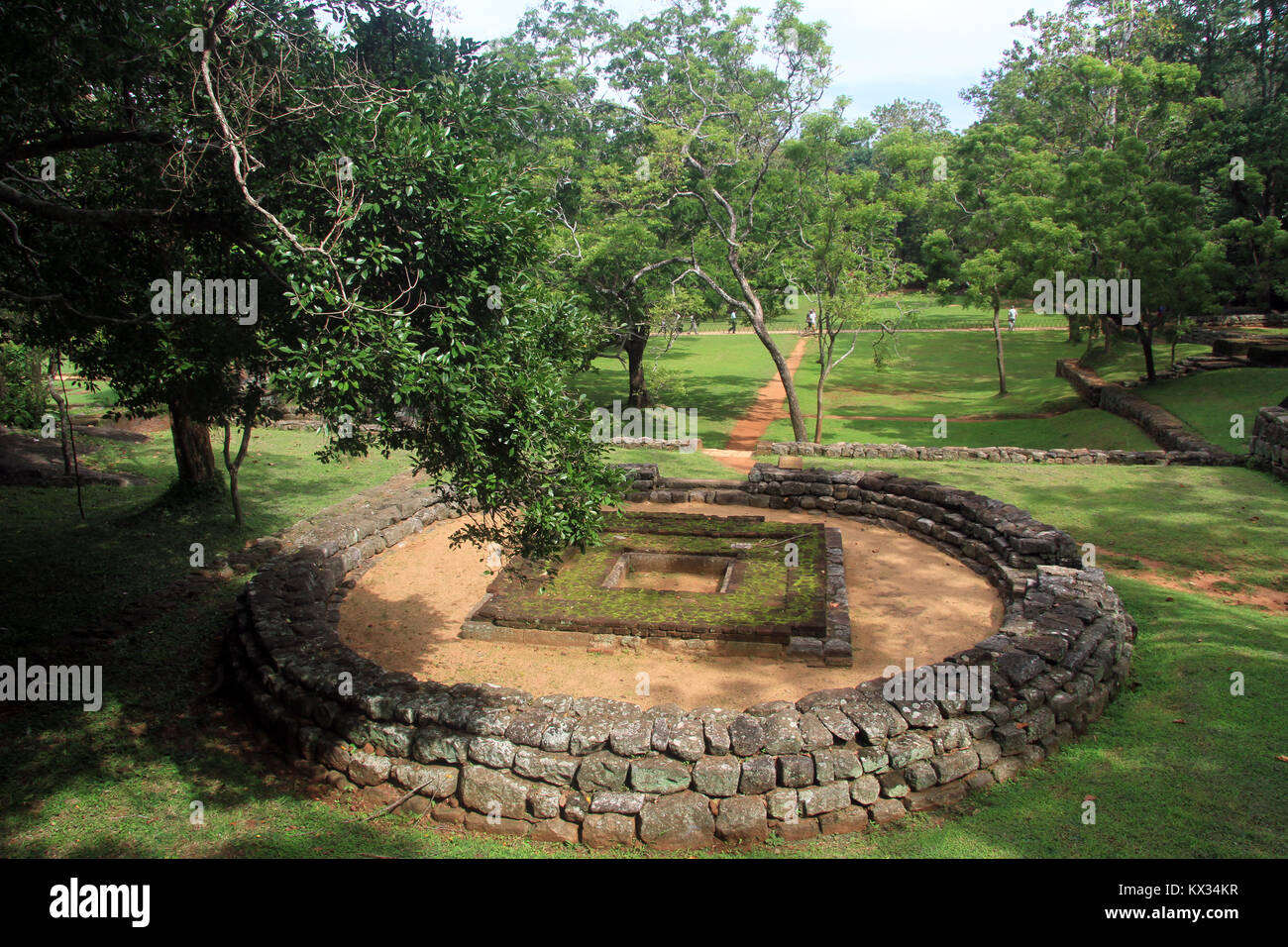 Big circle ruins near Sigiriya rock, Sri Lanka Stock Photo - Alamy