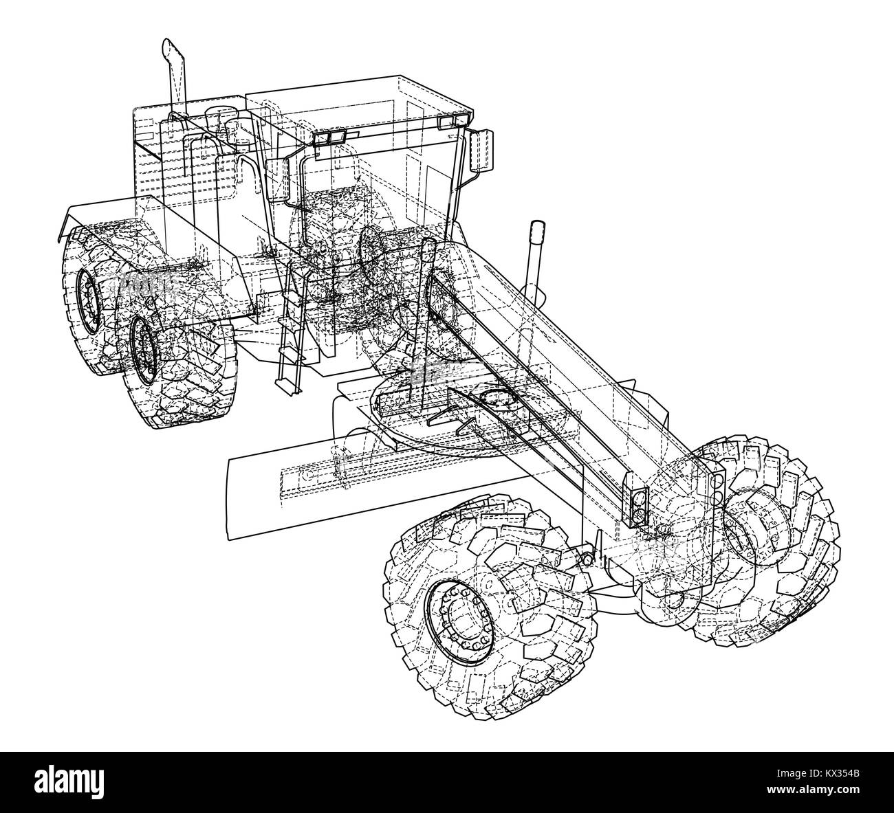 Road grader Black and White Stock Photos & Images - Alamy