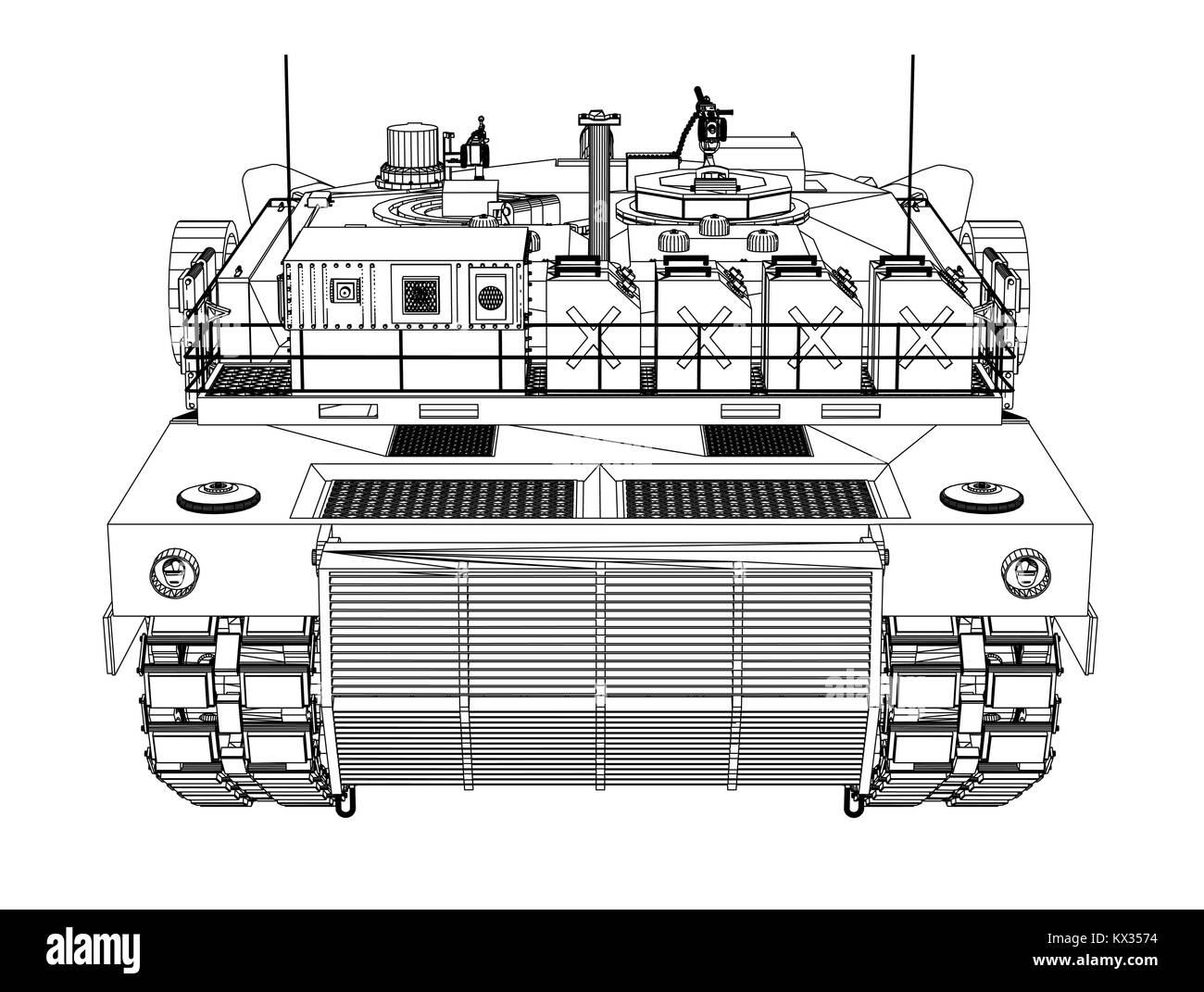 Blueprint of realistic tank Stock Vector Image & Art - Alamy