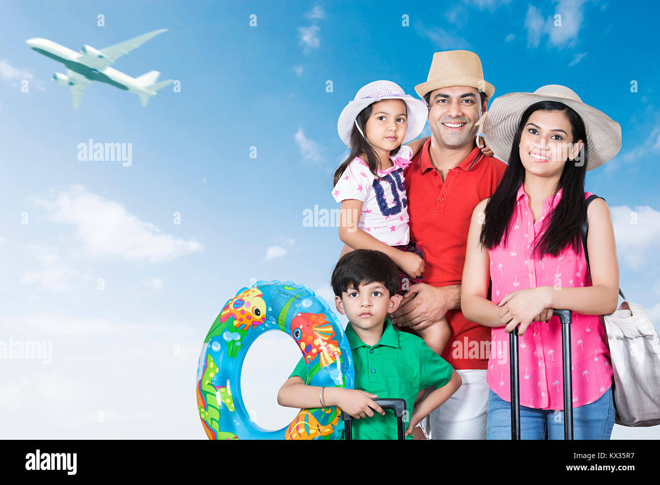 Indian family airport hi-res stock photography and images - Alamy