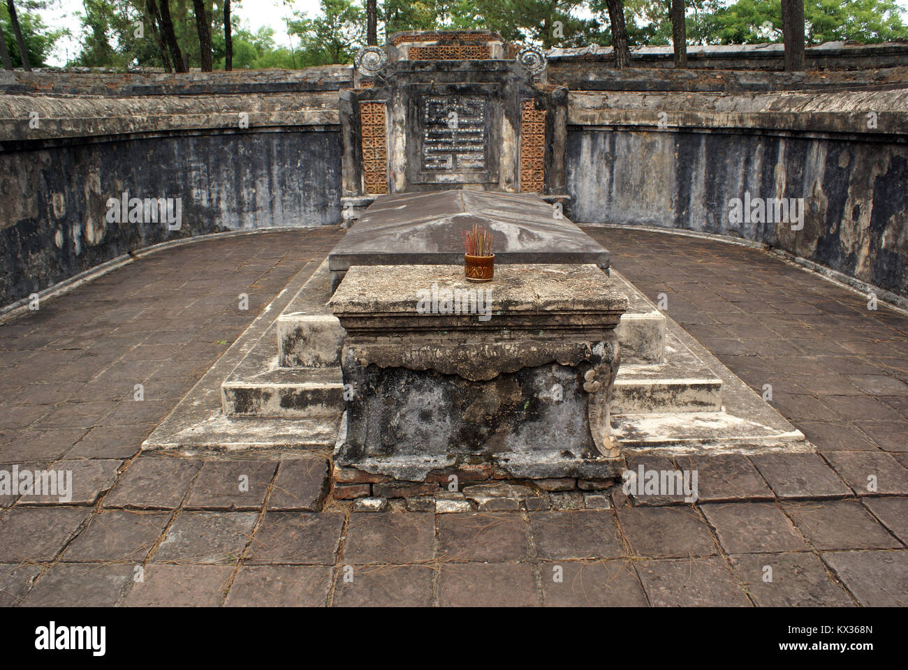 Tu Duc tomb aan surrounded walls near Hue, Vietnam Stock Photo - Alamy