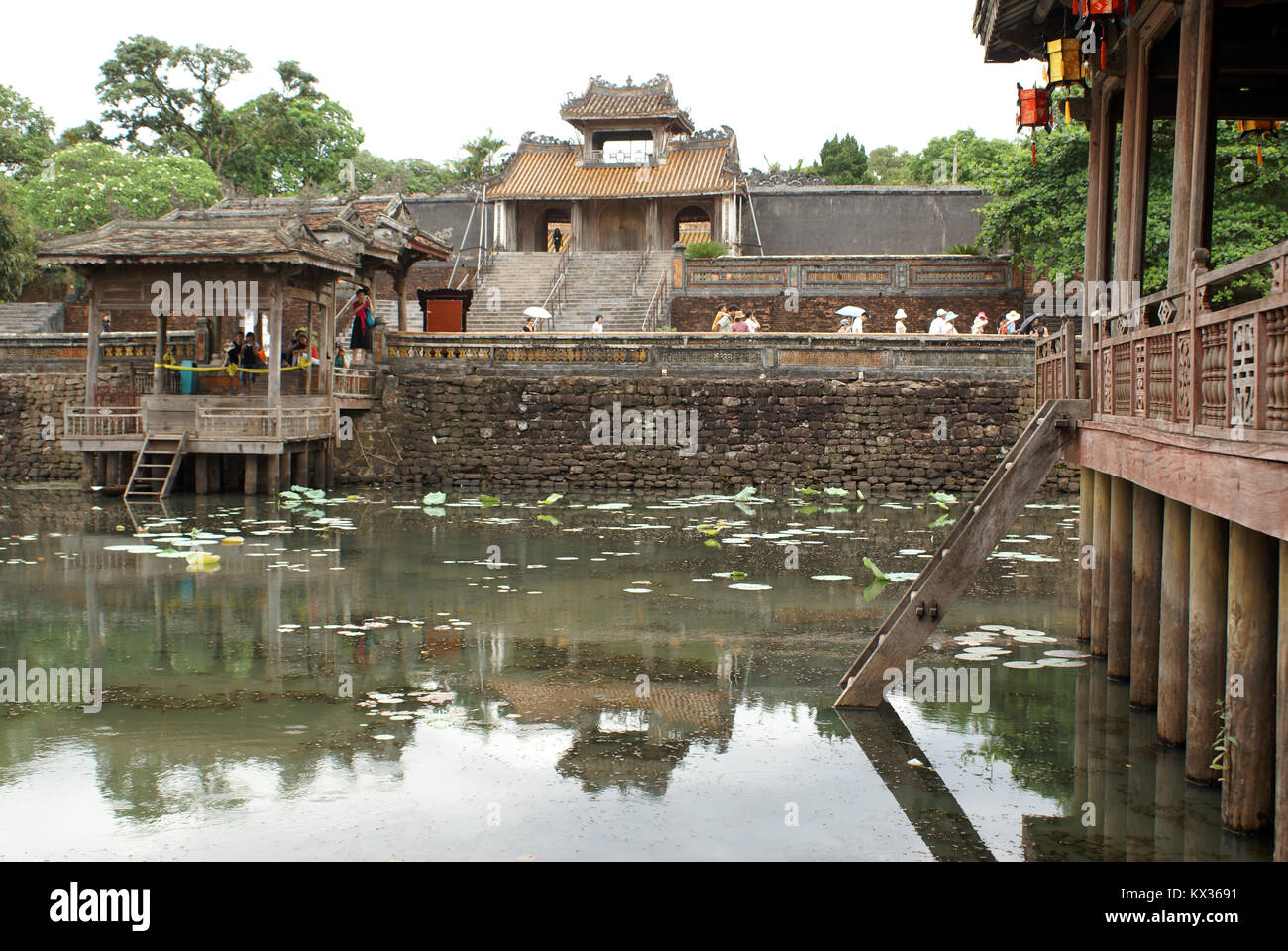 Inside Tu Duc grave complex in Hue, Vietnam Stock Photo - Alamy