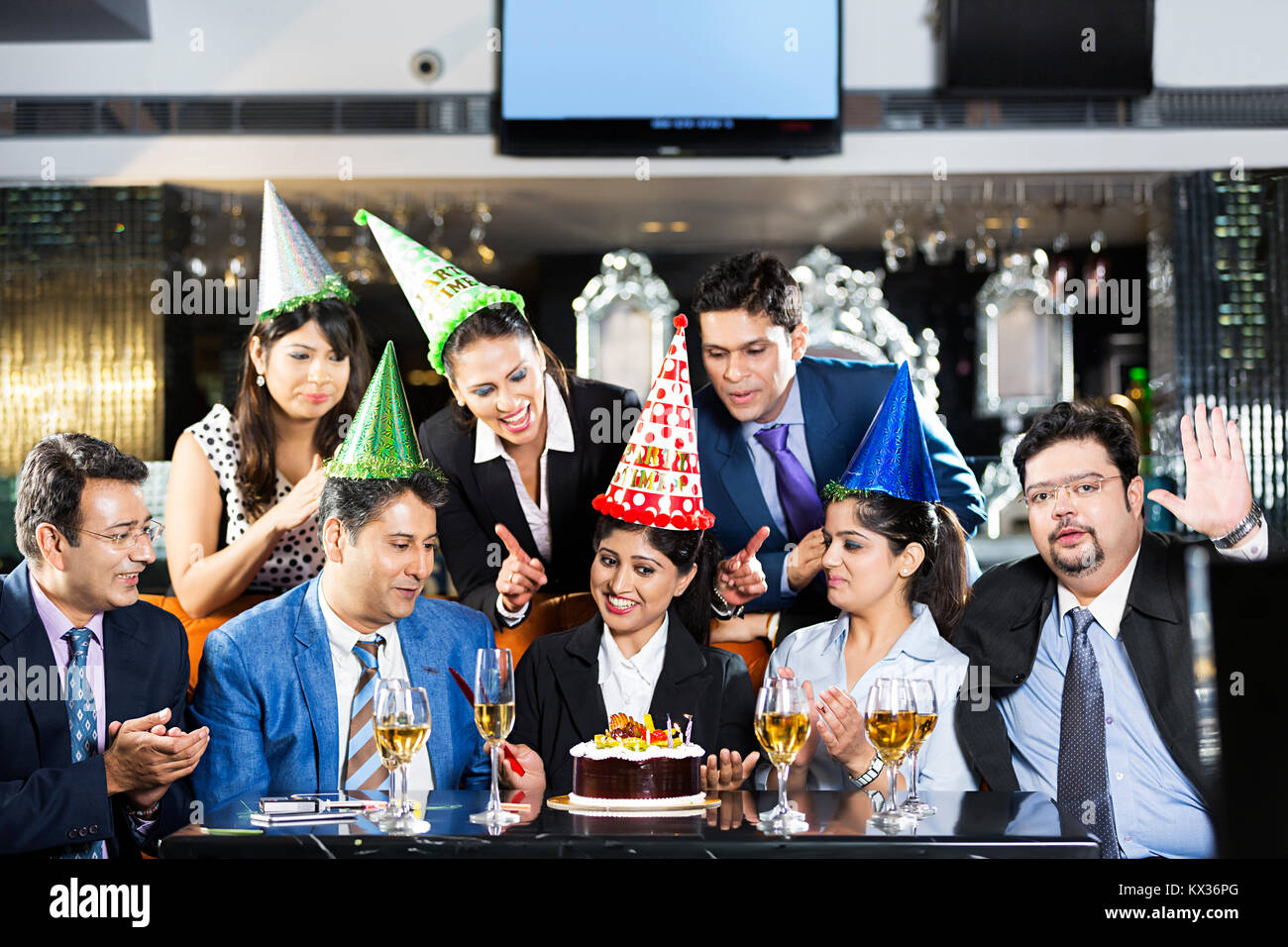 Group of indian people celebrating hi-res stock photography and images ...